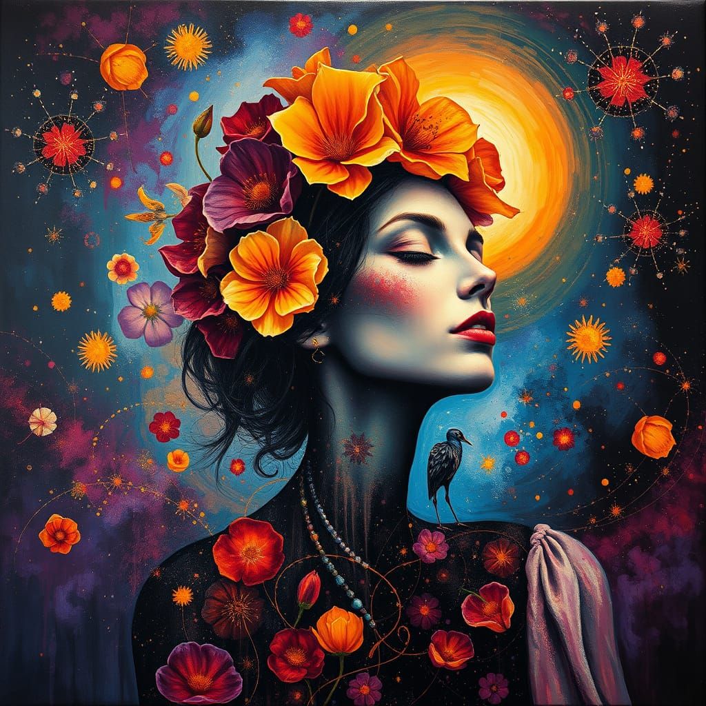 Wearing the cosmic flowers ... - Wearing the cosmic flowers ...