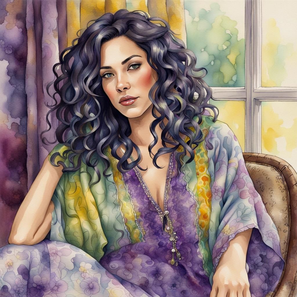 ^ An exquisitely close up portrait detailed and beautifully vibrant ...