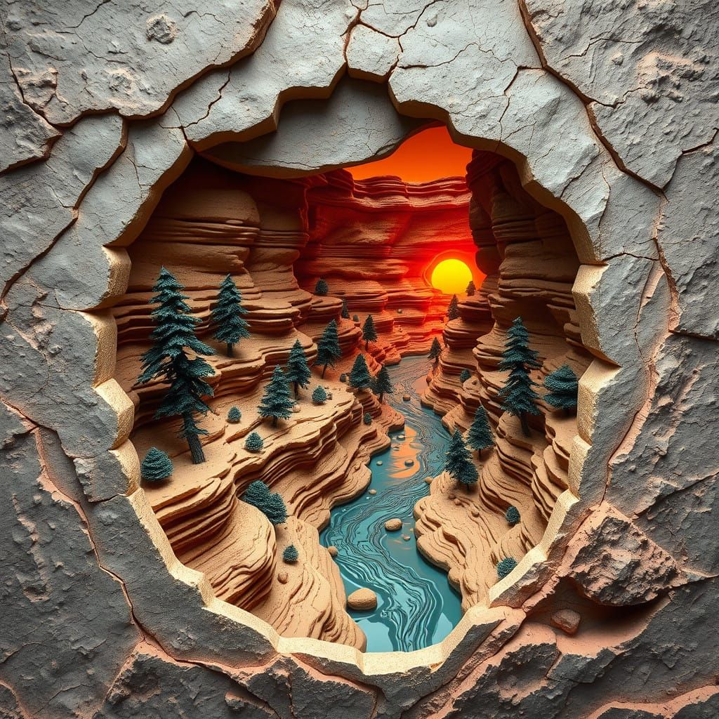 Three-dimensional artwork - Three-dimensional artwork