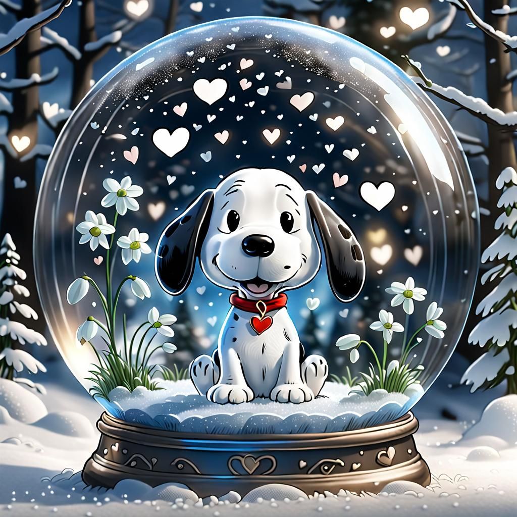 Lots of love Snoopy ️ - AI Generated Artwork - NightCafe Creator