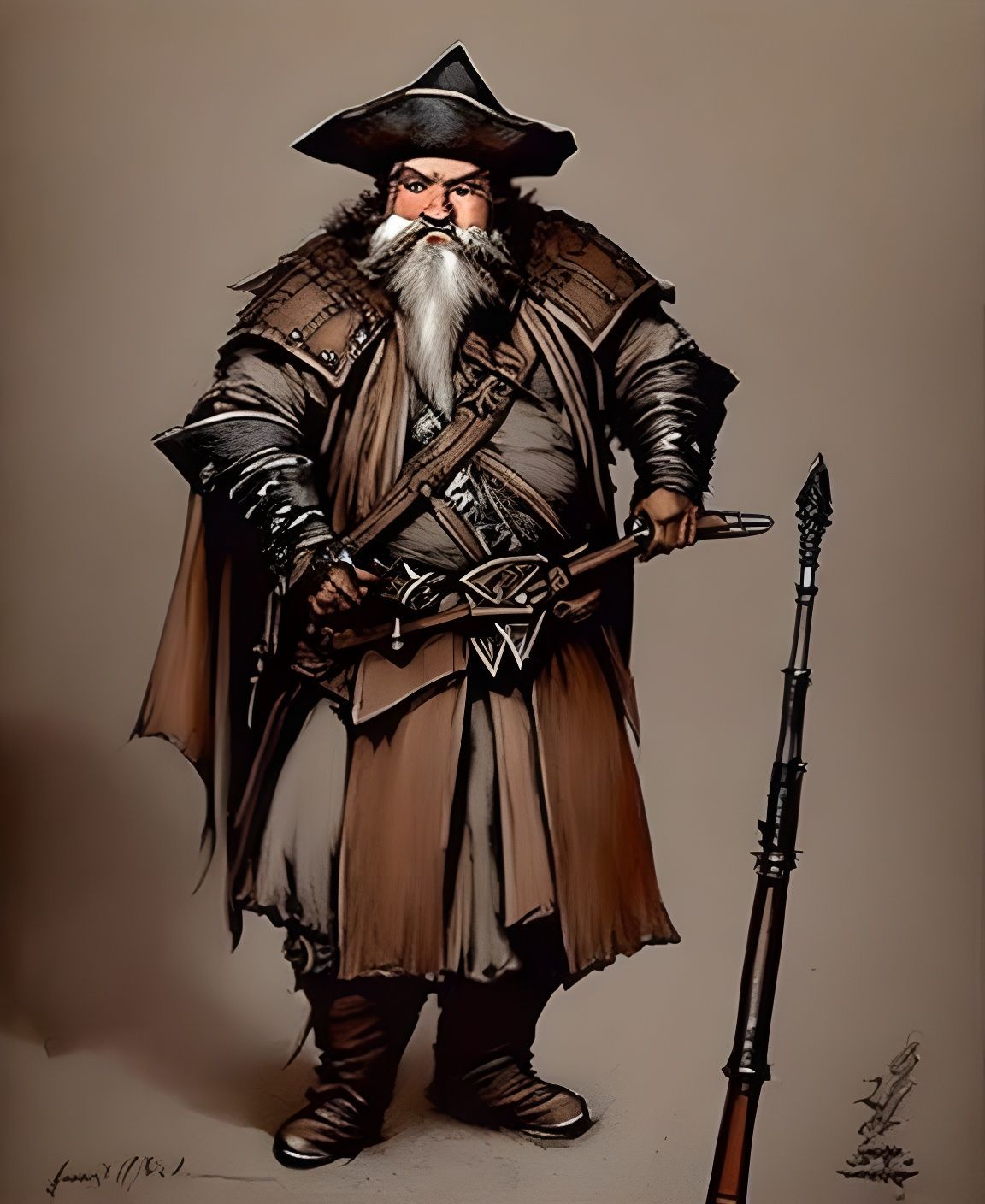 Dwarven Musketeer - AI Generated Artwork - NightCafe Creator
