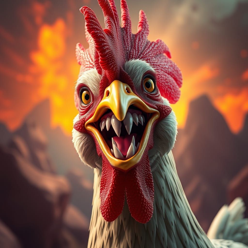 When chickens have teeth - Fantastical Chicken in Concept Ar...
