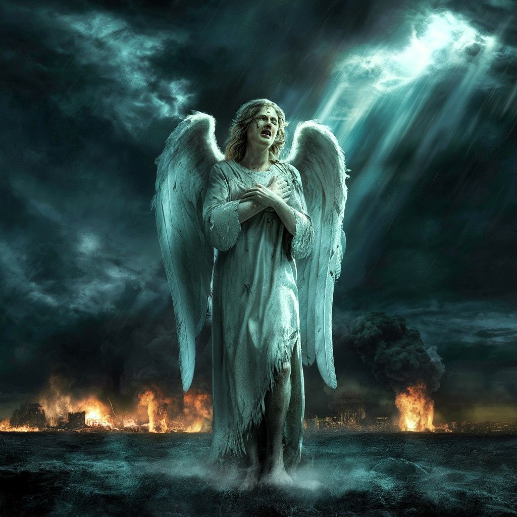 fallen Angel - AI Generated Artwork - NightCafe Creator