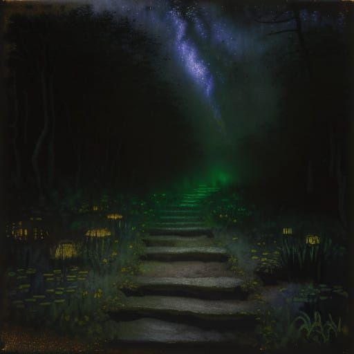 Ethereal Watercolor Landscape in Hypermodern Style - AI Art