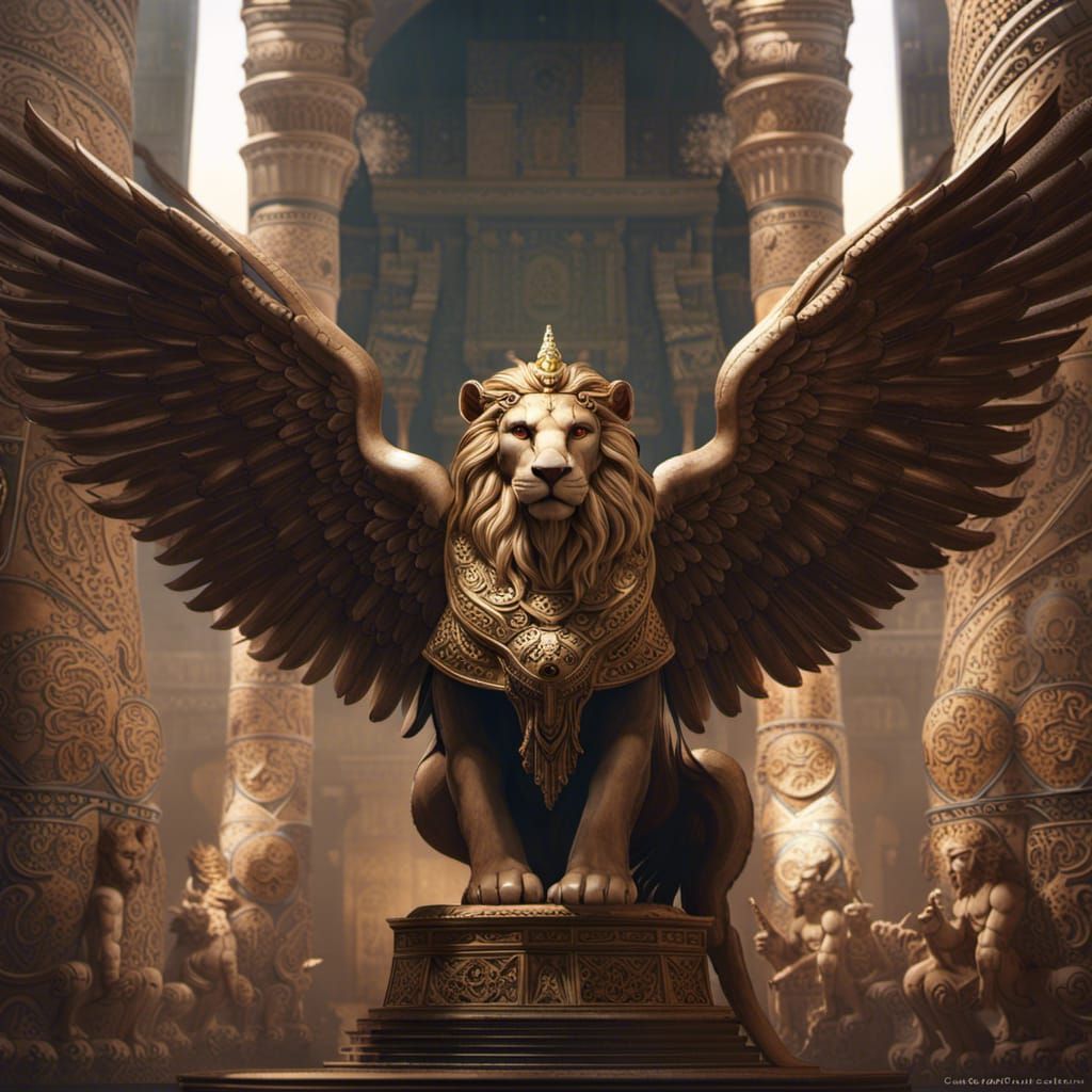 Ancient Near Eastern / Biblically Accurate Cherub - AI Generated ...