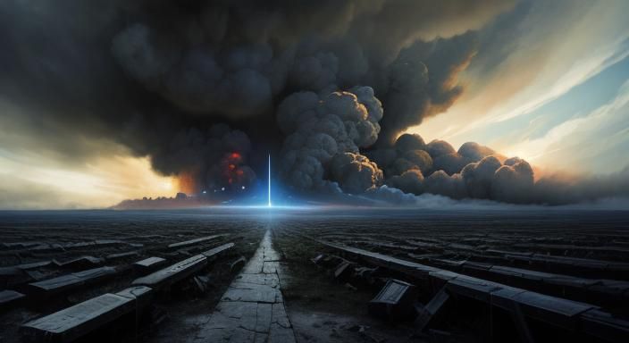 The beginning of the armageddon - AI Generated Artwork - NightCafe Creator