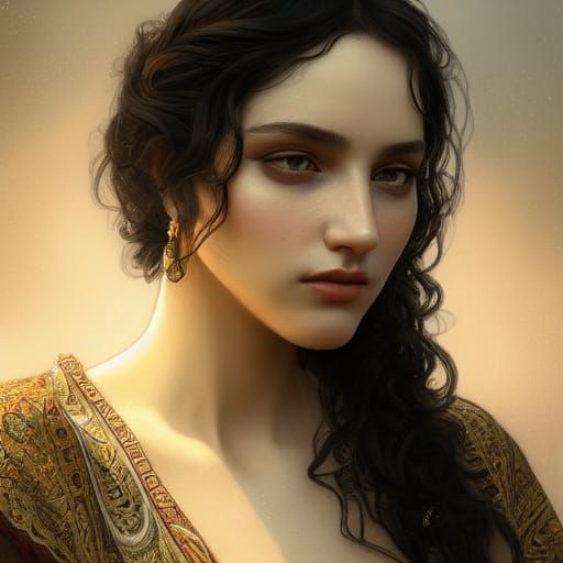 Beautiful young gypsy - AI Generated Artwork - NightCafe Creator