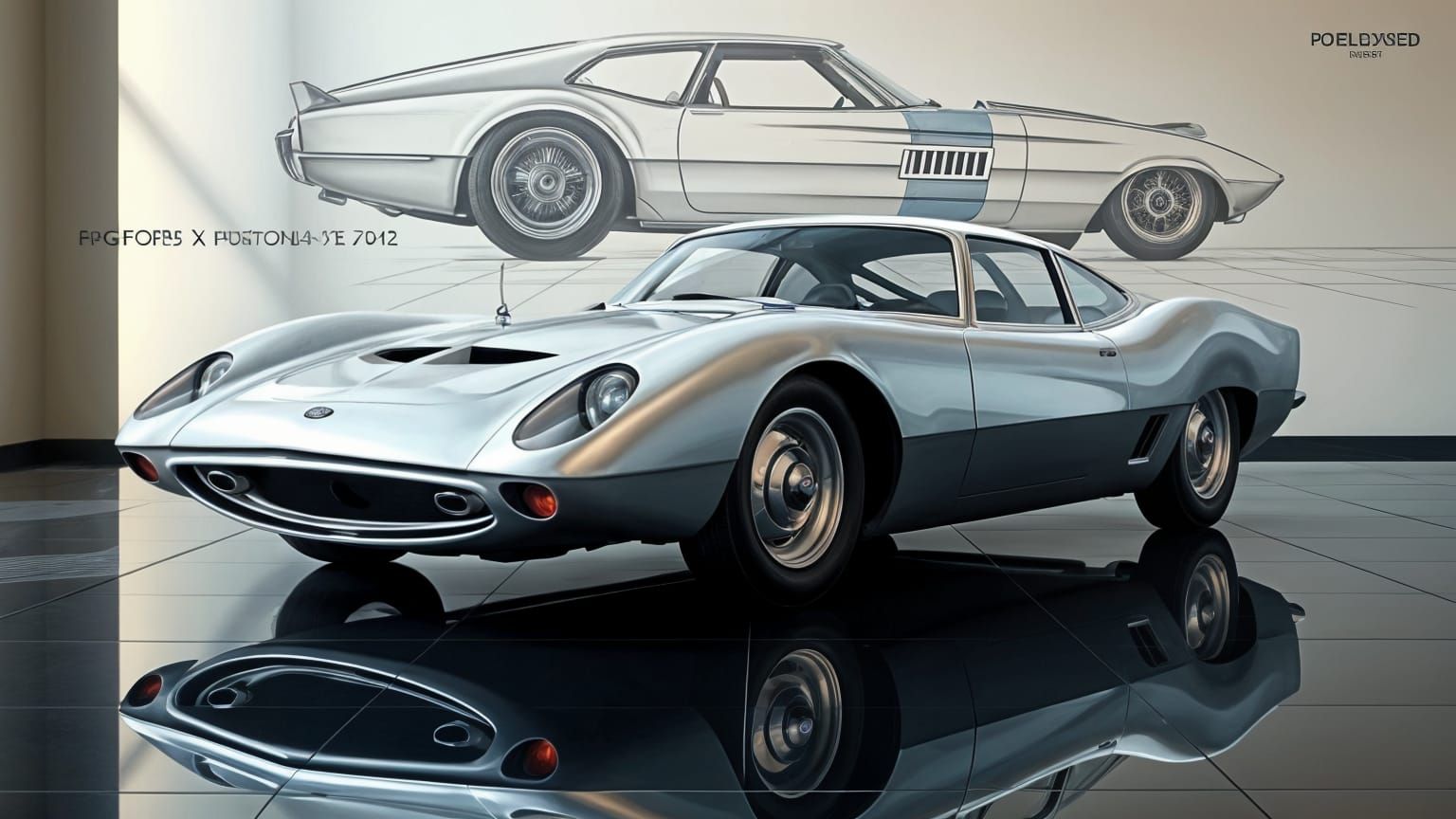 Ford Probe X Ghia concept car from 1962.