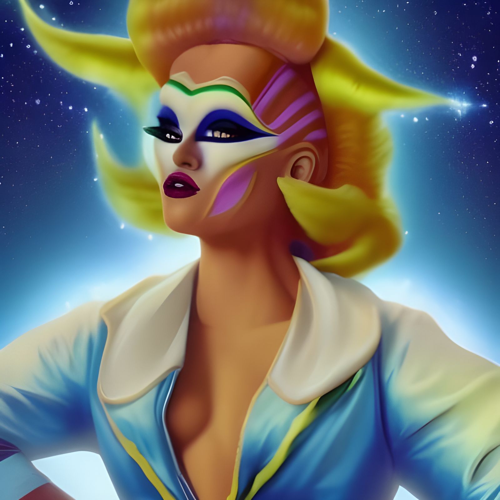 Alien Drag Queen - AI Generated Artwork - NightCafe Creator