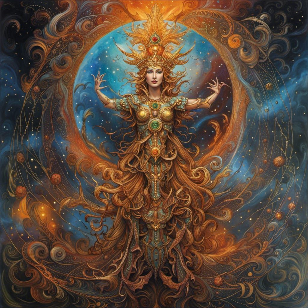 Space Goddess #2 - AI Generated Artwork - NightCafe Creator
