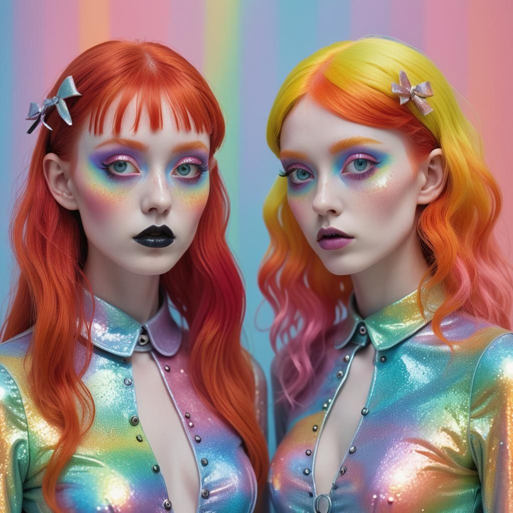 Titillating Twins - AI Generated Artwork - NightCafe Creator