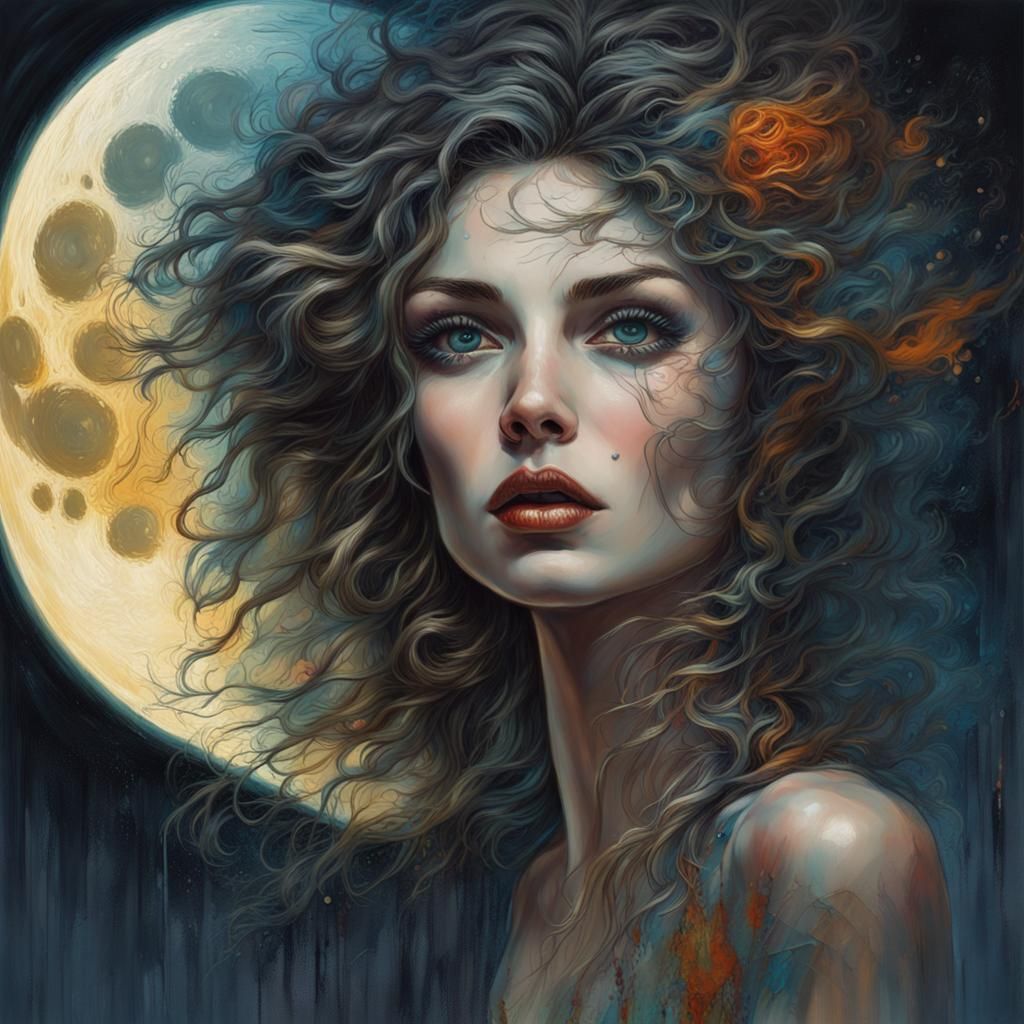 Moonlite portret - AI Generated Artwork - NightCafe Creator