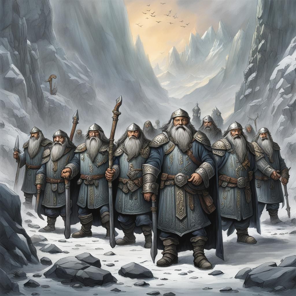 Dwarves of Moria - AI Generated Artwork - NightCafe Creator