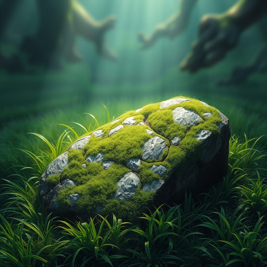 guys make dis rock viral - Ancient Rock Radiates Emerald Ene...