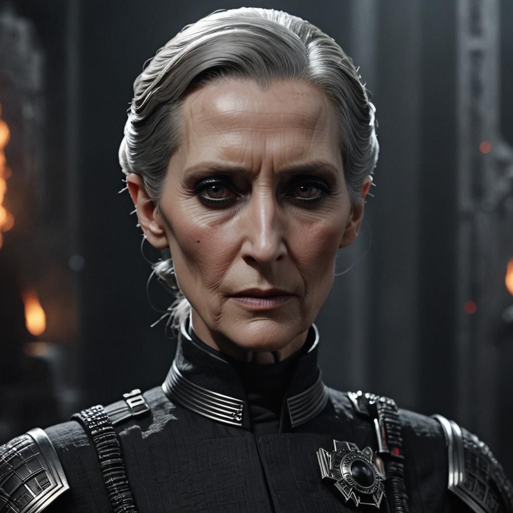 Grand Moff Tarkin - Elegant Female Grand Moff Tarkin in Dark...