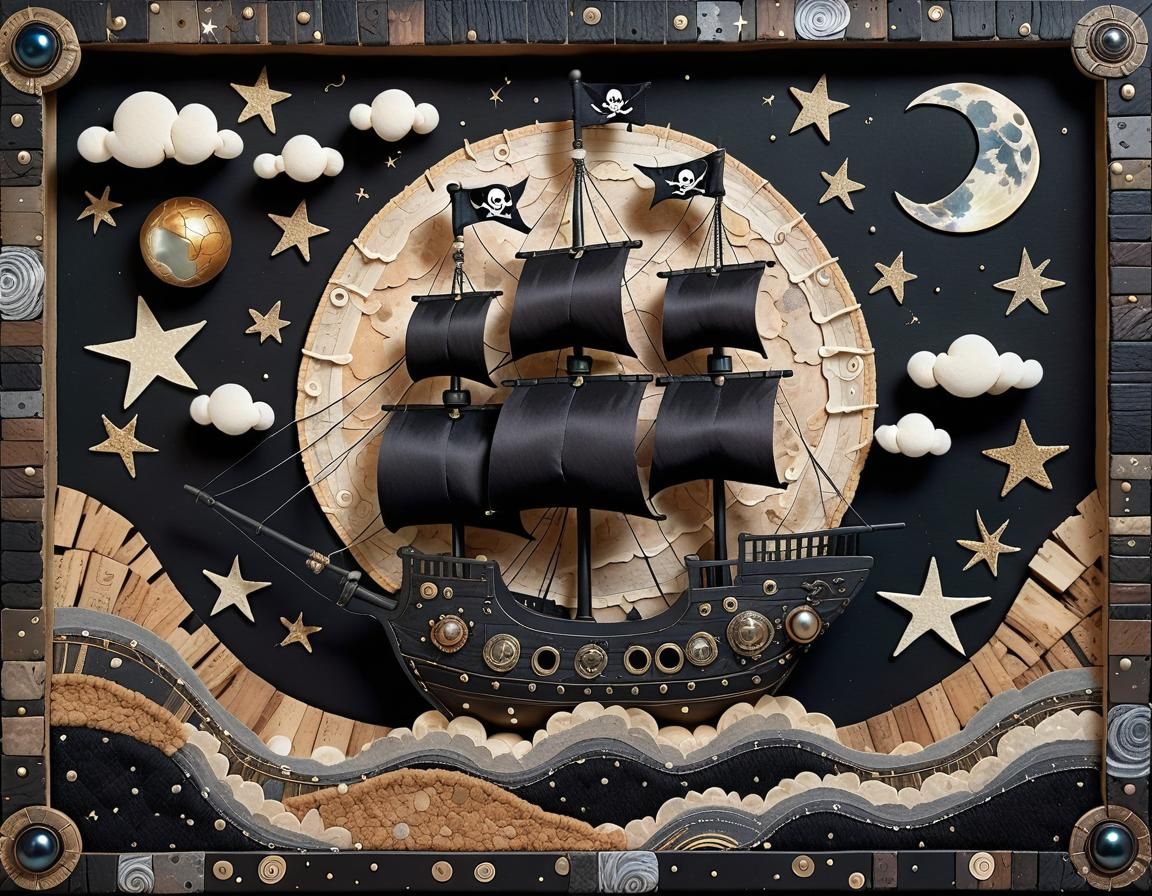 texture play pirate ship black pearl - AI Generated Artwork - NightCafe ...