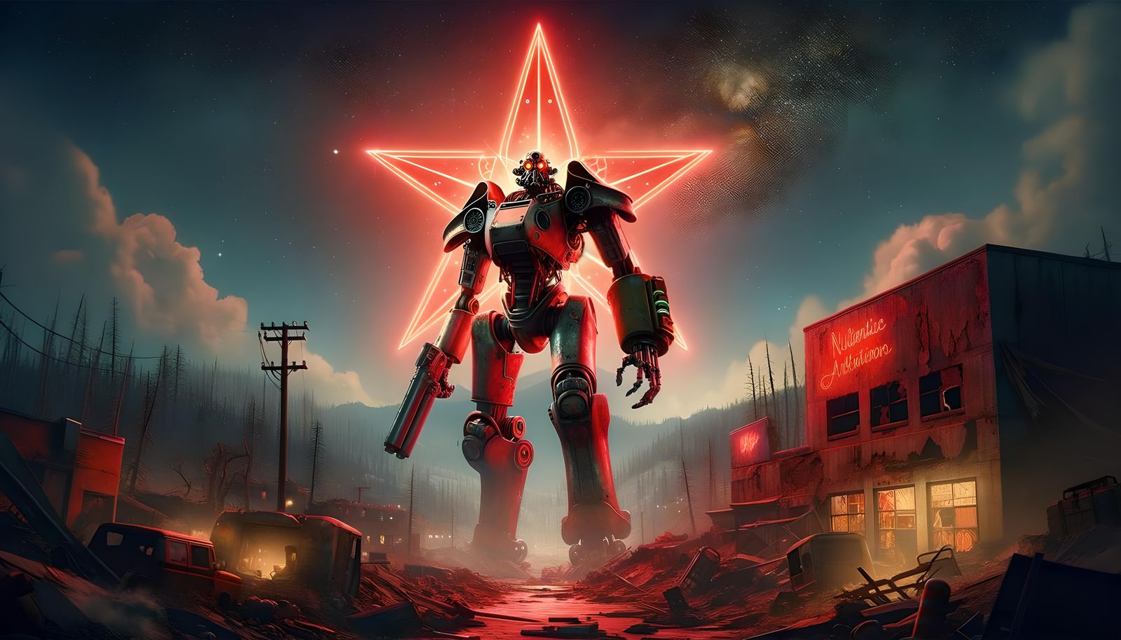 Fallout 76 The Red Menace unveiled - AI Generated Artwork - NightCafe ...