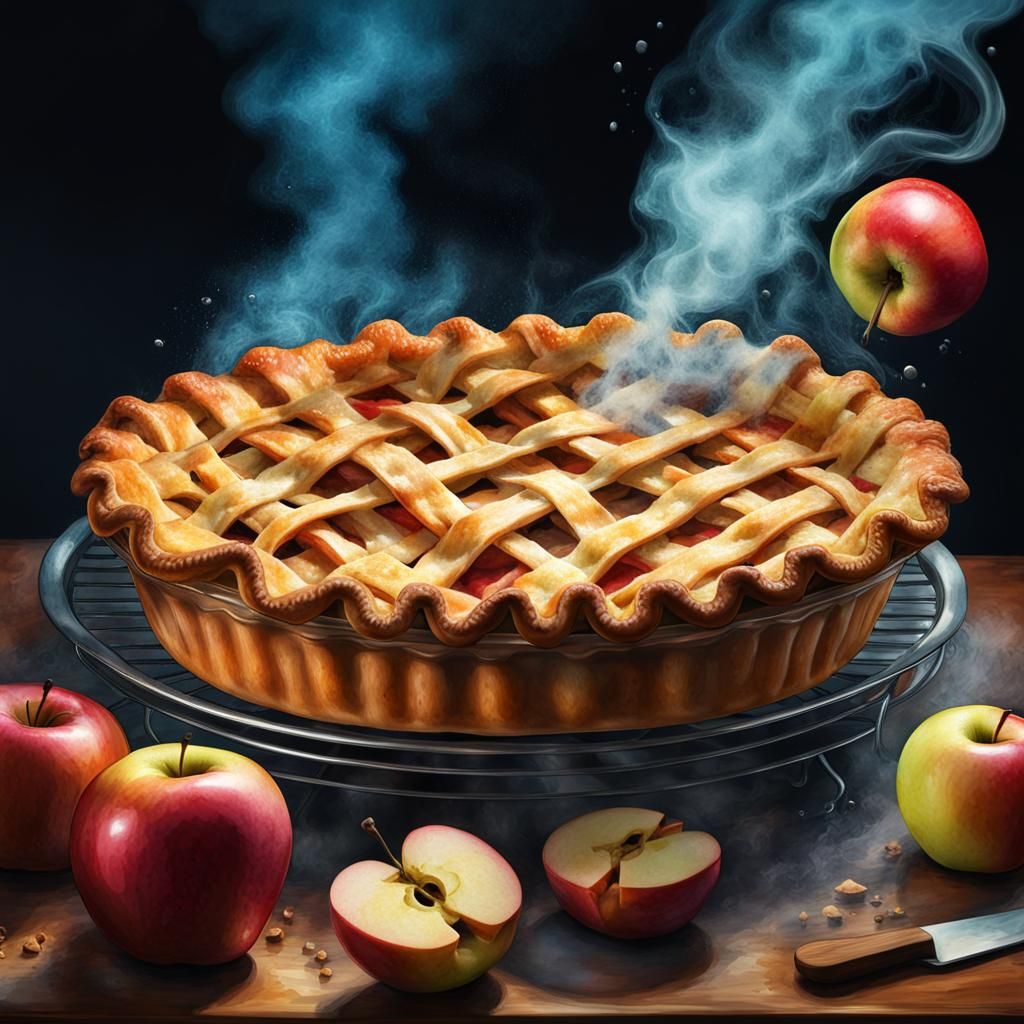 Hot Apple Pie - AI Generated Artwork - NightCafe Creator