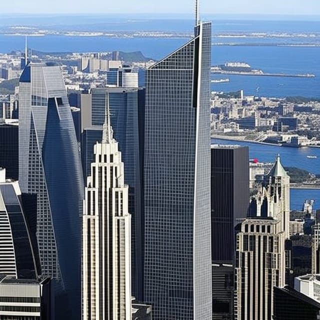 Skyscraper - Minimalist Skyscraper Illustration