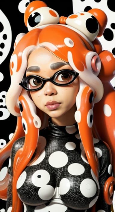 Splatoon Afro, Style of Yayoi Kusama