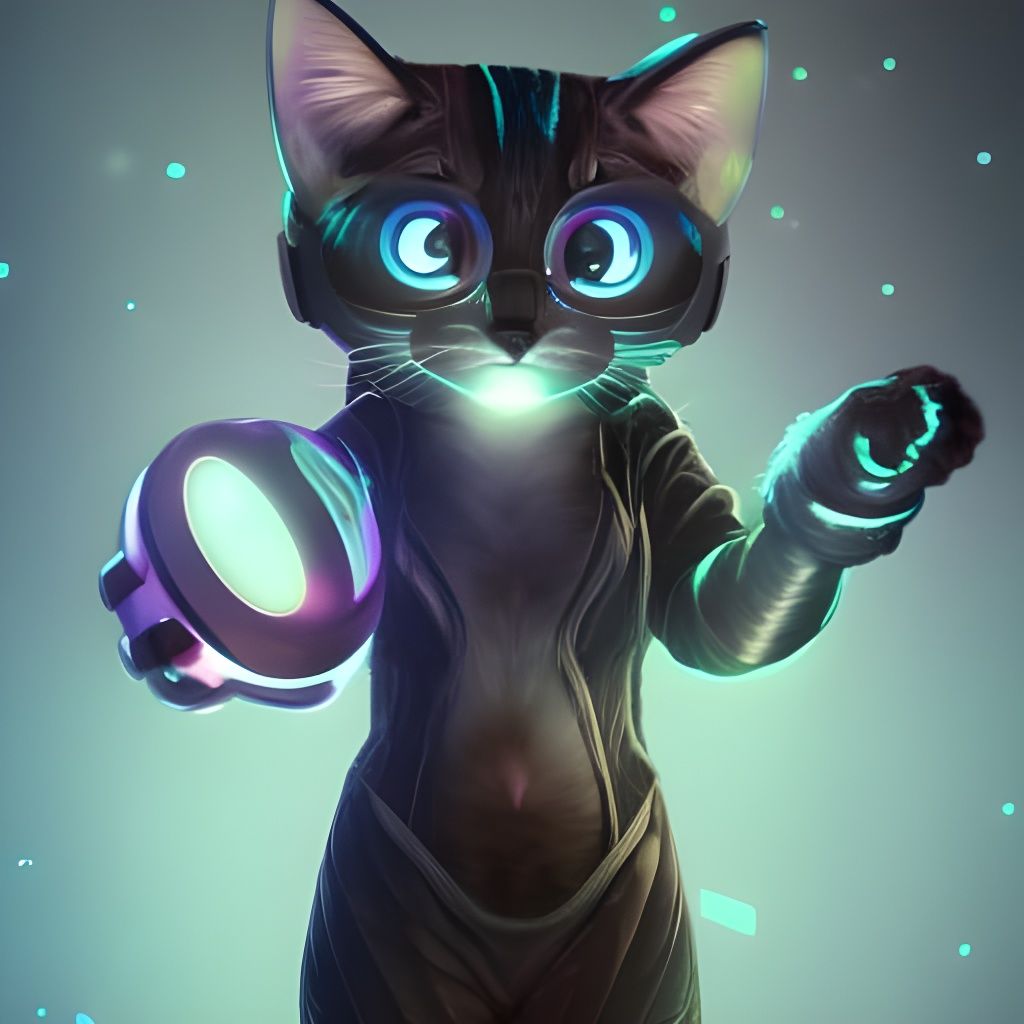 Cybercat Arcane Tinker - AI Generated Artwork - NightCafe Creator