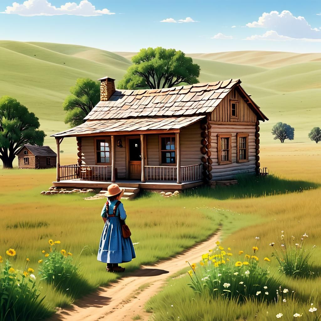 Little house on the prairie - AI Generated Artwork - NightCafe Creator