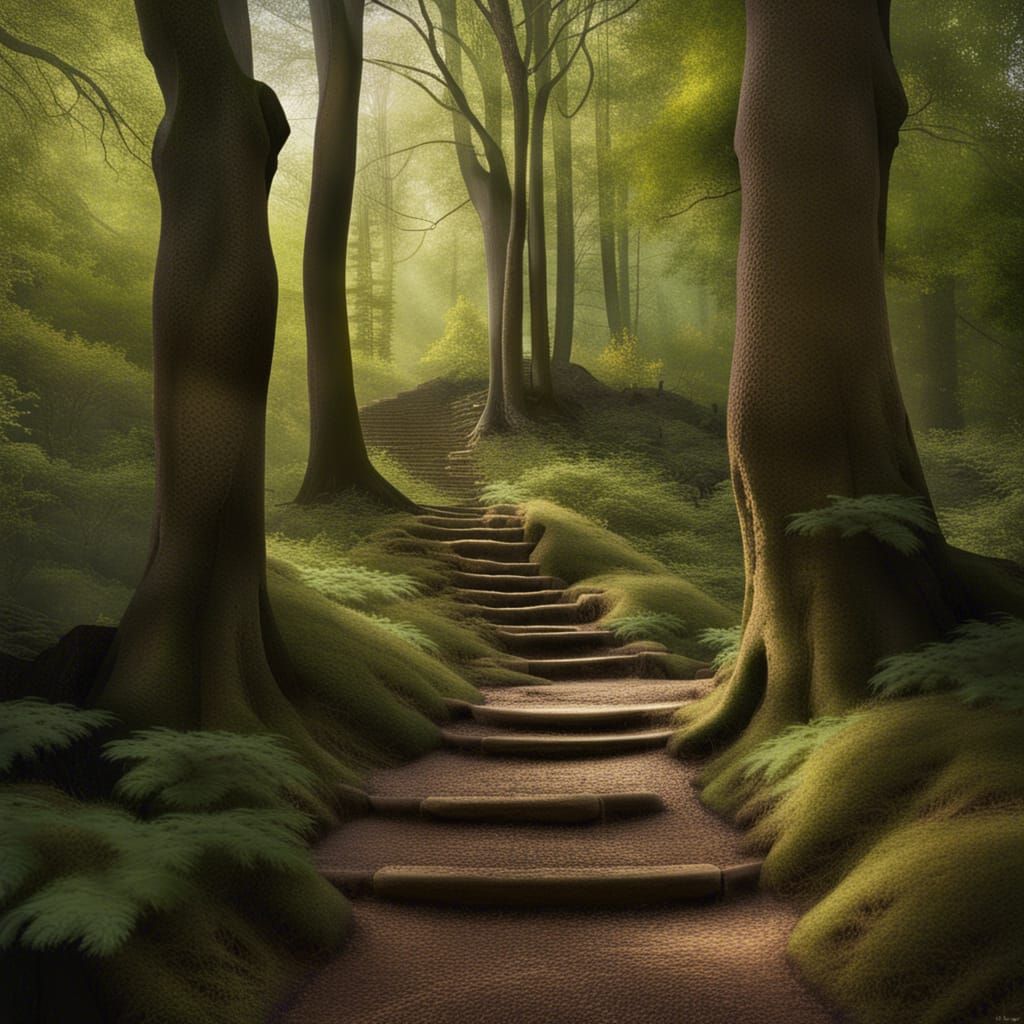 The path to somewhere - AI Generated Artwork - NightCafe Creator