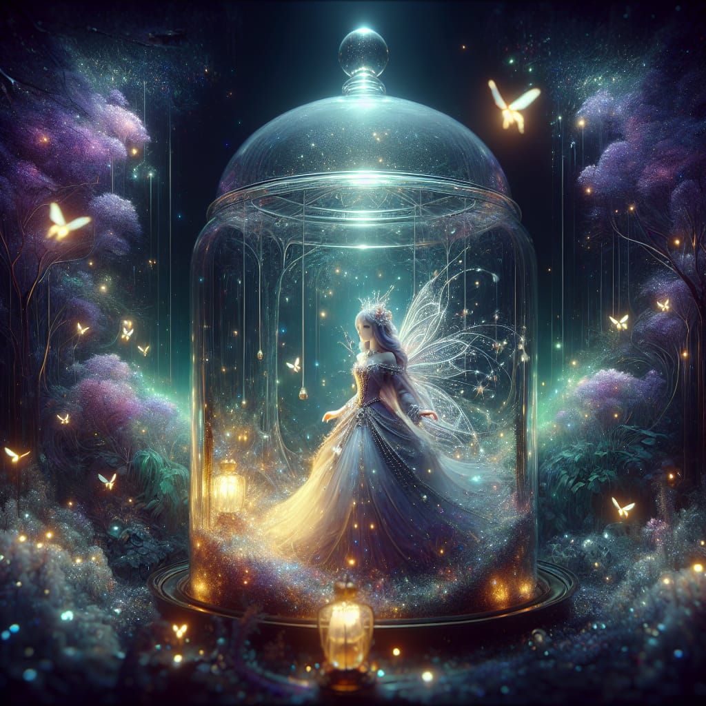 🧚‍♀️ Captured Fairy in Glass 🧚‍♀️ - AI Generated Artwork - NightCafe ...