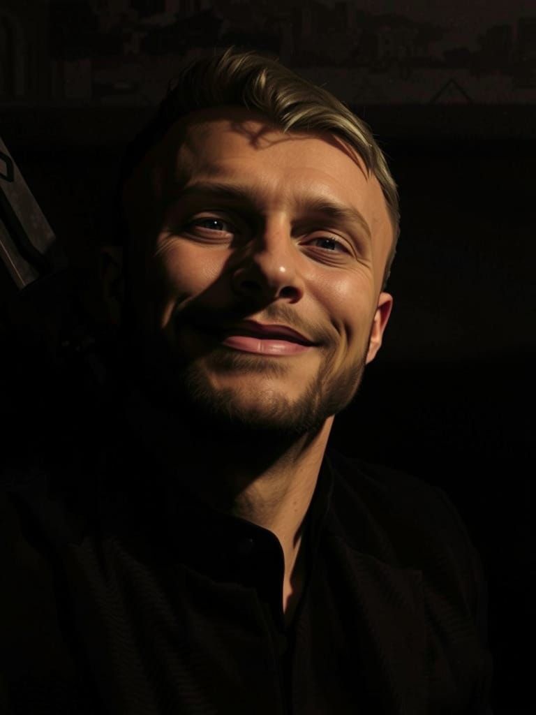 Heroic Anime Warrior Amidst Ancient Ruins in Cyber... - AI Art