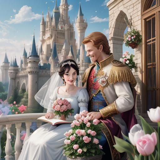 8 Snow White and Prince Charming - AI Generated Artwork - NightCafe Creator