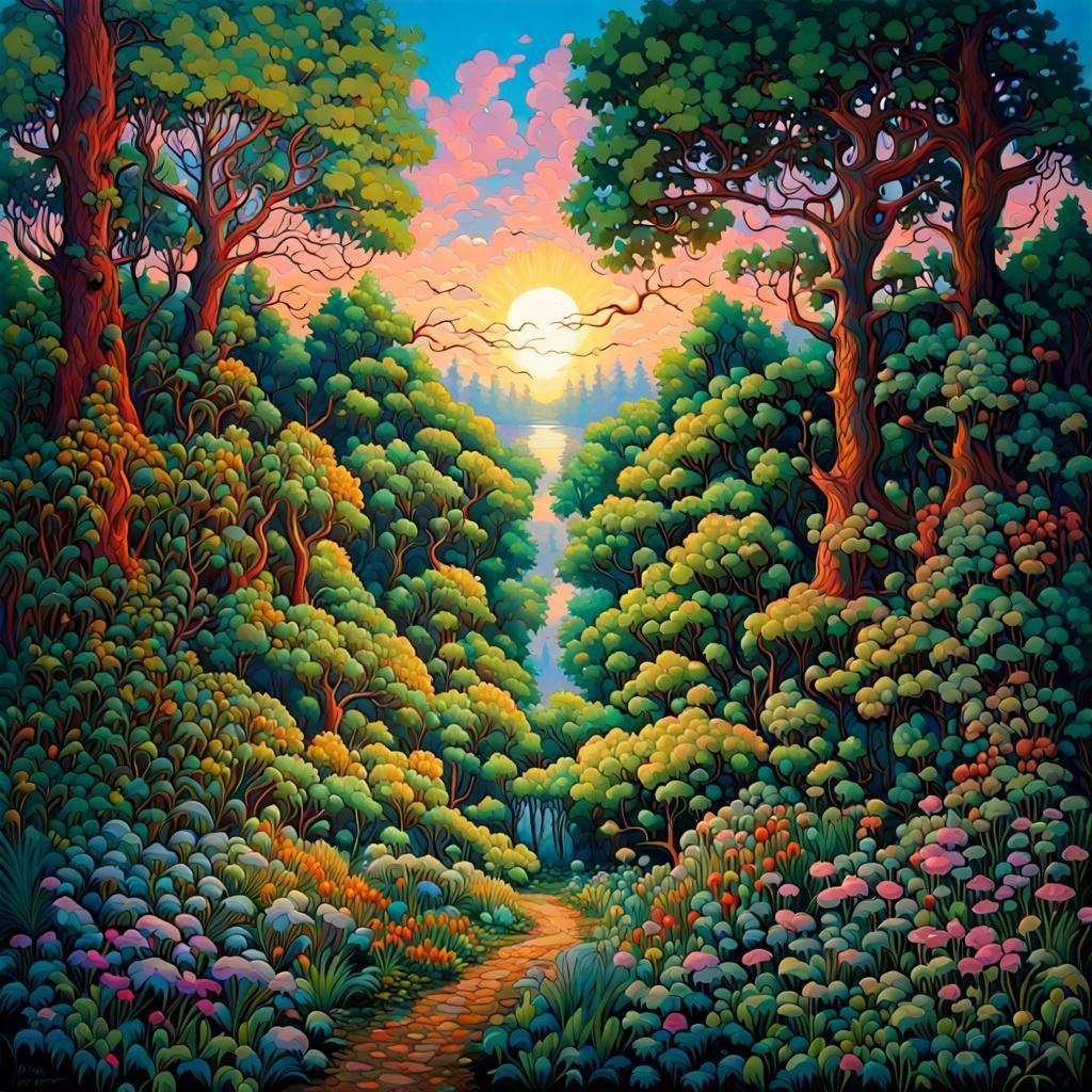 Nature Walk - AI Generated Artwork - NightCafe Creator