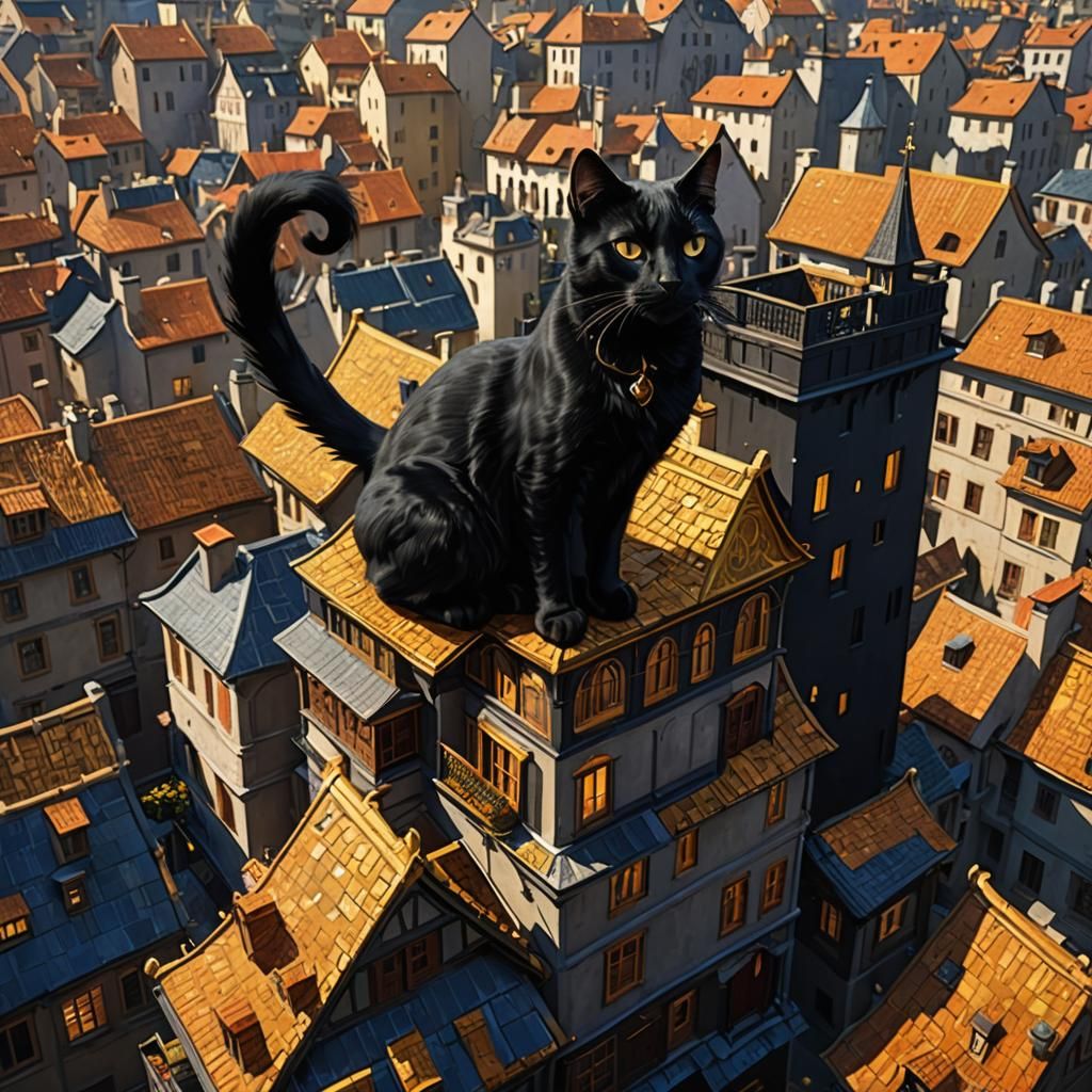 Le chat? C'est moi!!! - AI Generated Artwork - NightCafe Creator