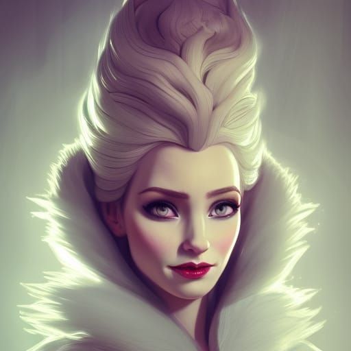 Elsa's new hairstyle - AI Generated Artwork - NightCafe Creator
