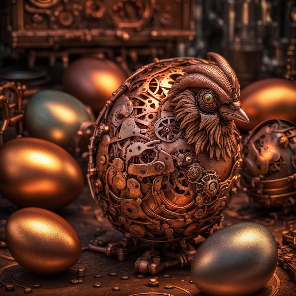 Steampunk Easter - AI Generated Artwork - NightCafe Creator