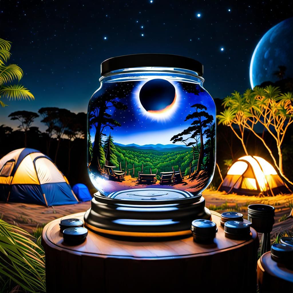 A JAR OF ECLIPSE - AI Generated Artwork - NightCafe Creator