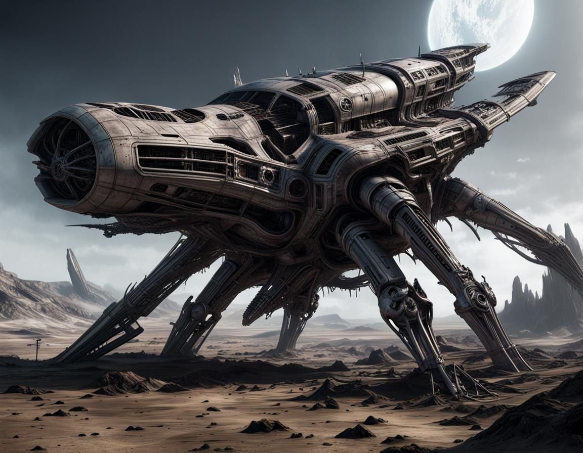 Alien Mecha - AI Generated Artwork - NightCafe Creator