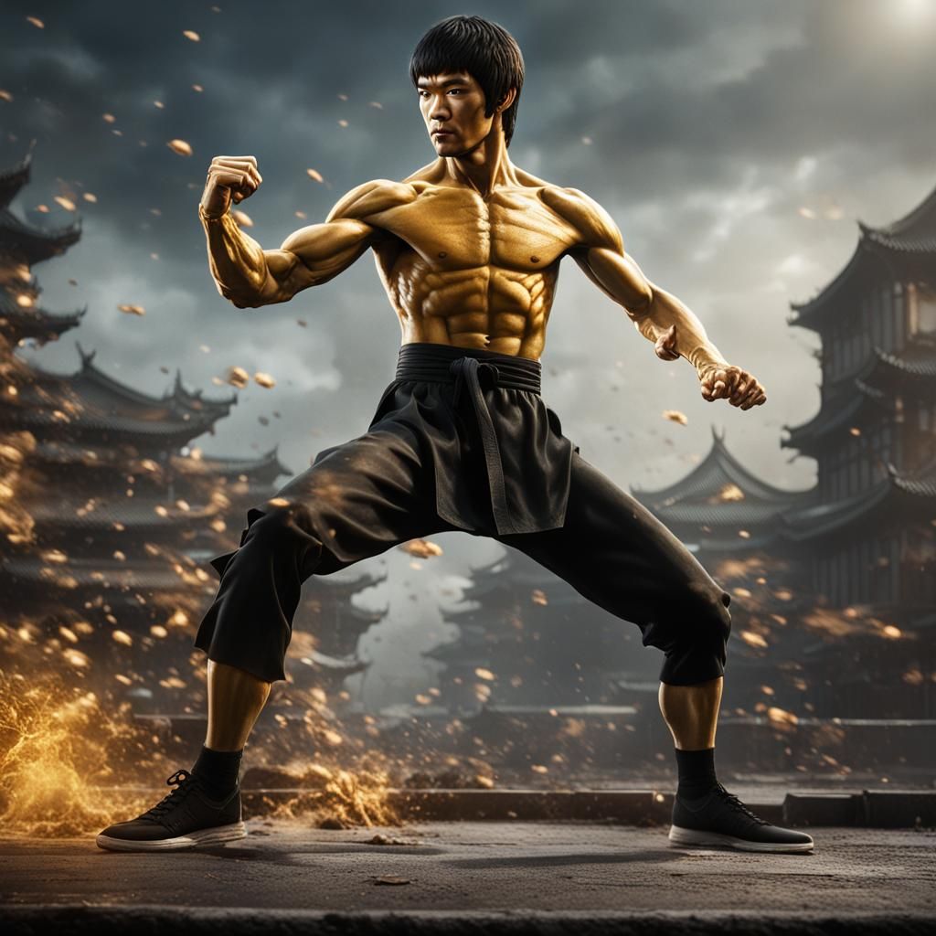 Bruce lee - AI Generated Artwork - NightCafe Creator