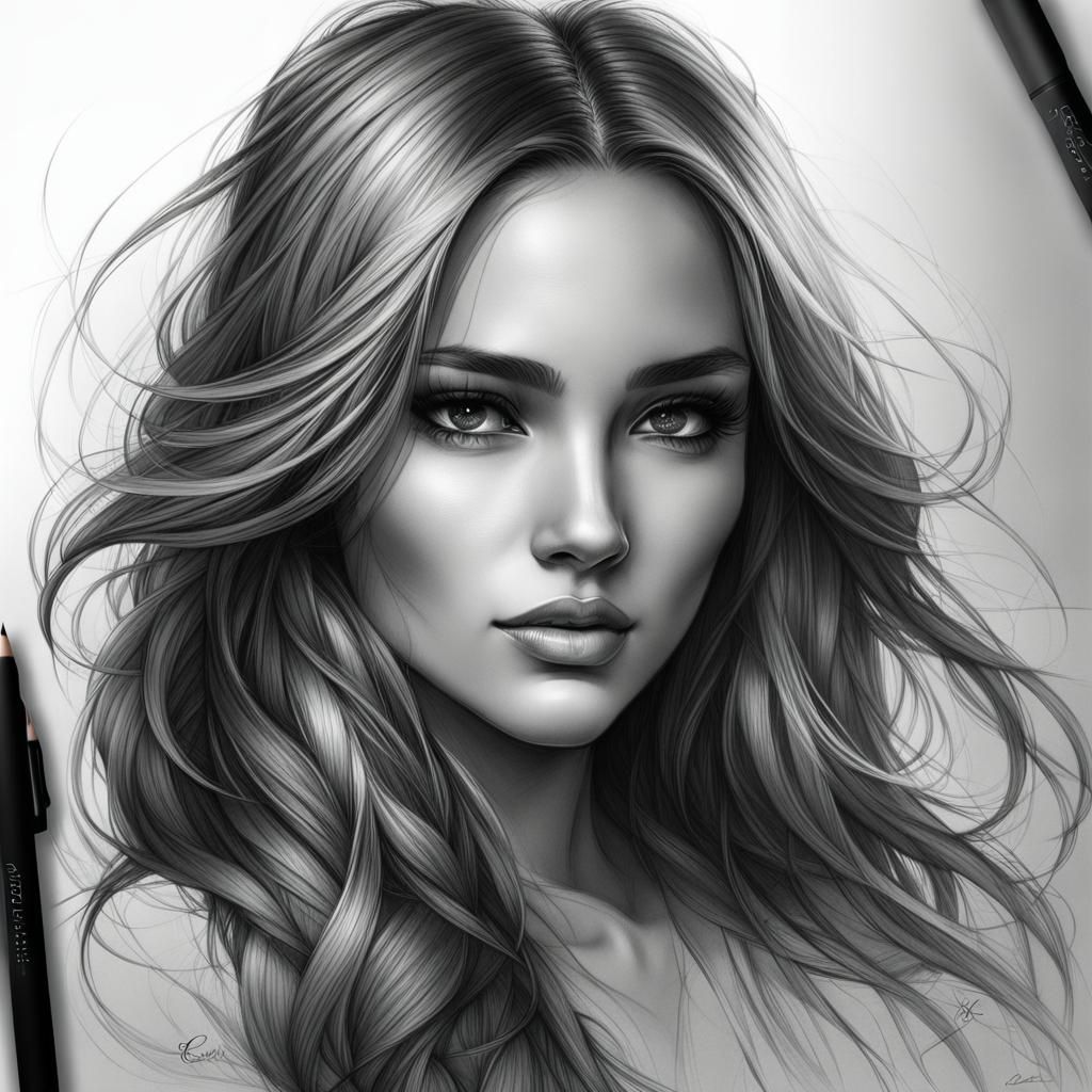 Pencil sketch - AI Generated Artwork - NightCafe Creator