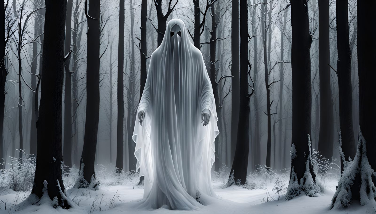 winter ghost - AI Generated Artwork - NightCafe Creator