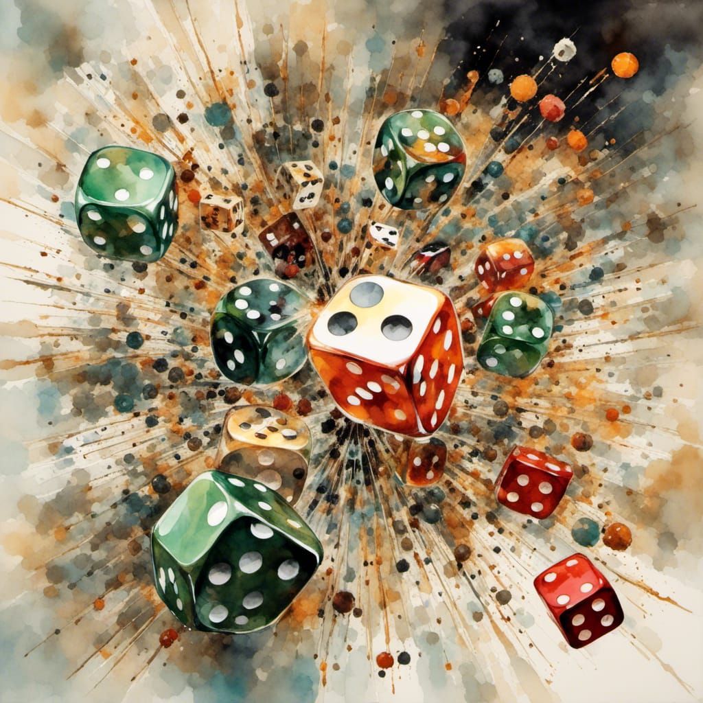 Tumbling Dice. - AI Generated Artwork - NightCafe Creator