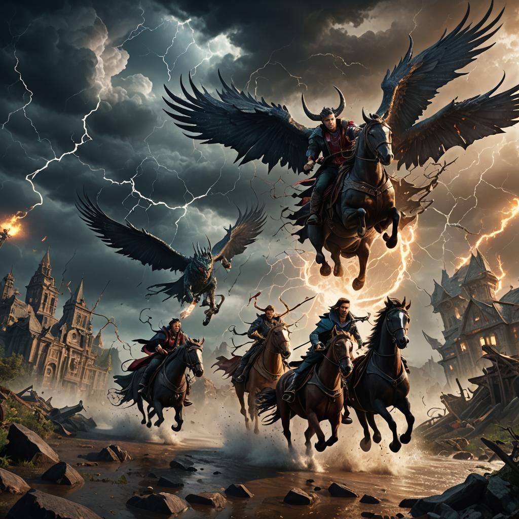 Riders of the Storm - AI Generated Artwork - NightCafe Creator