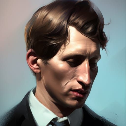 Bobby Fischer - Bobby Fischer Portrait in Hyperdetailed Ligh...