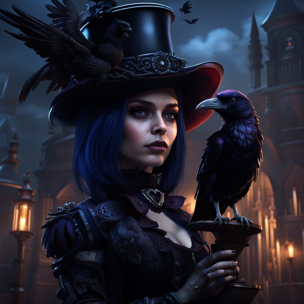 Goth Girl - AI Generated Artwork - NightCafe Creator