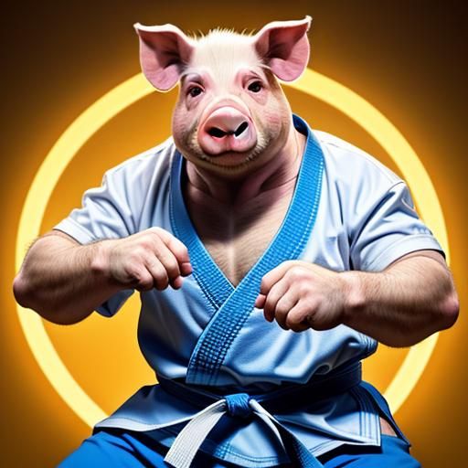 What do you call a pig who does karate? Pork chop! - AI Generated ...