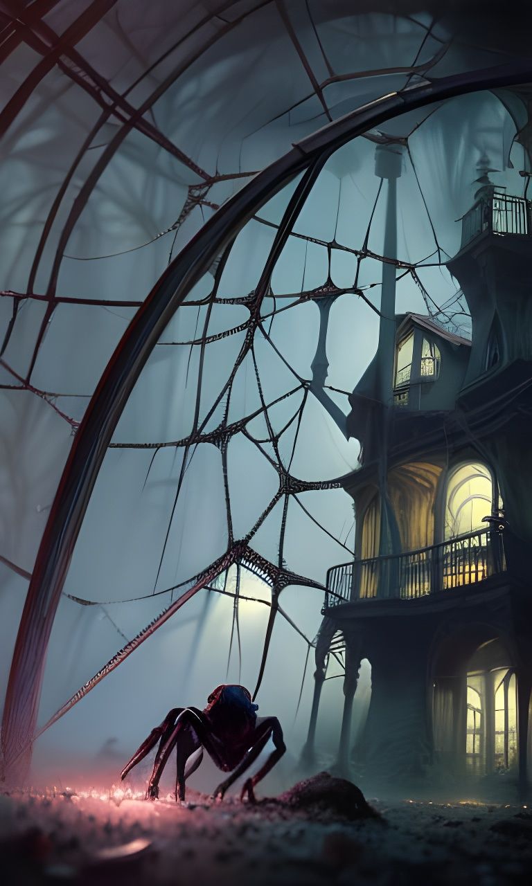 The Spider Lair - AI Generated Artwork - NightCafe Creator