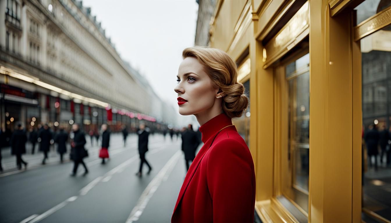 Woman in Red - AI Generated Artwork - NightCafe Creator