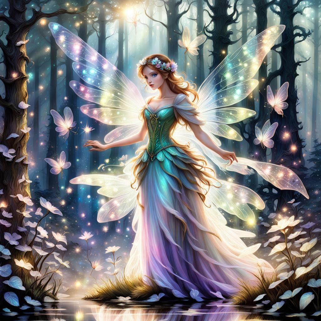 Forest Fairy 5 - AI Generated Artwork - NightCafe Creator