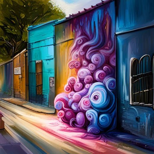 blueberry graffiti art - AI Generated Artwork - NightCafe Creator