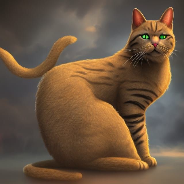 Buff Cat - AI Generated Artwork - NightCafe Creator