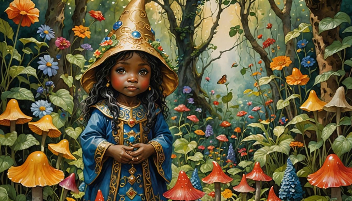 LADY GARDENIA GNOME - AI Generated Artwork - NightCafe Creator